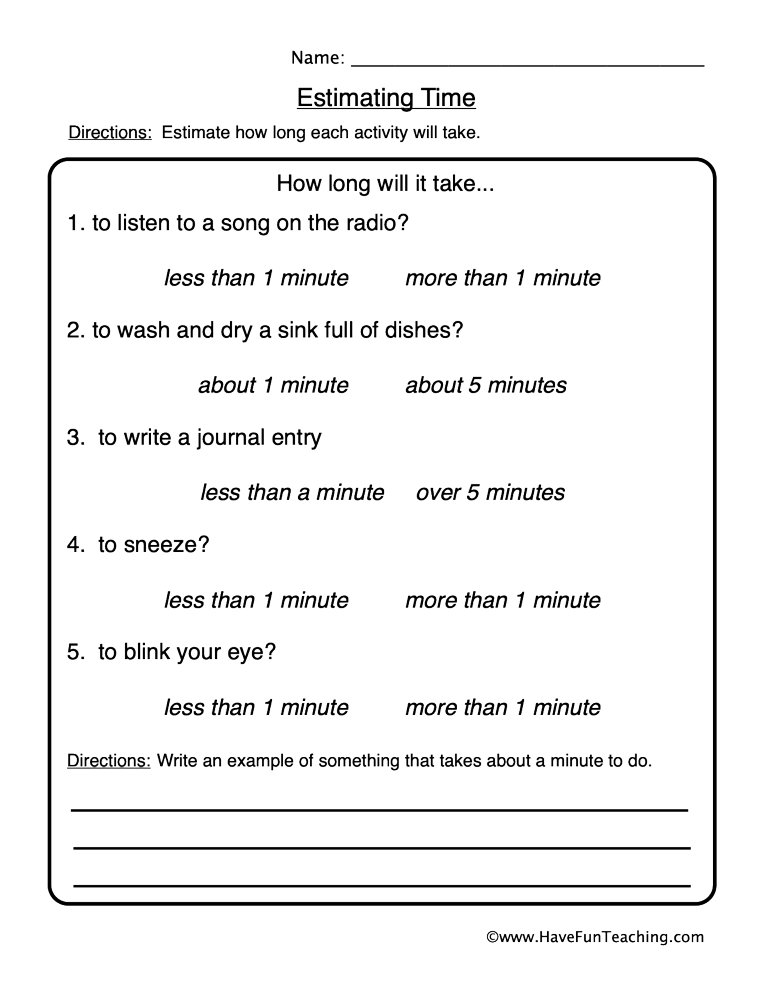 Adding And Estimation Worksheet Have Fun Teaching Worksheets Library