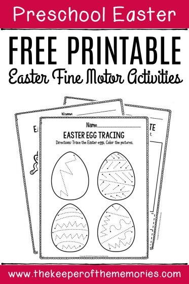 Fine Motor Printable Easter Activity Sheets - The Keeper of the ...