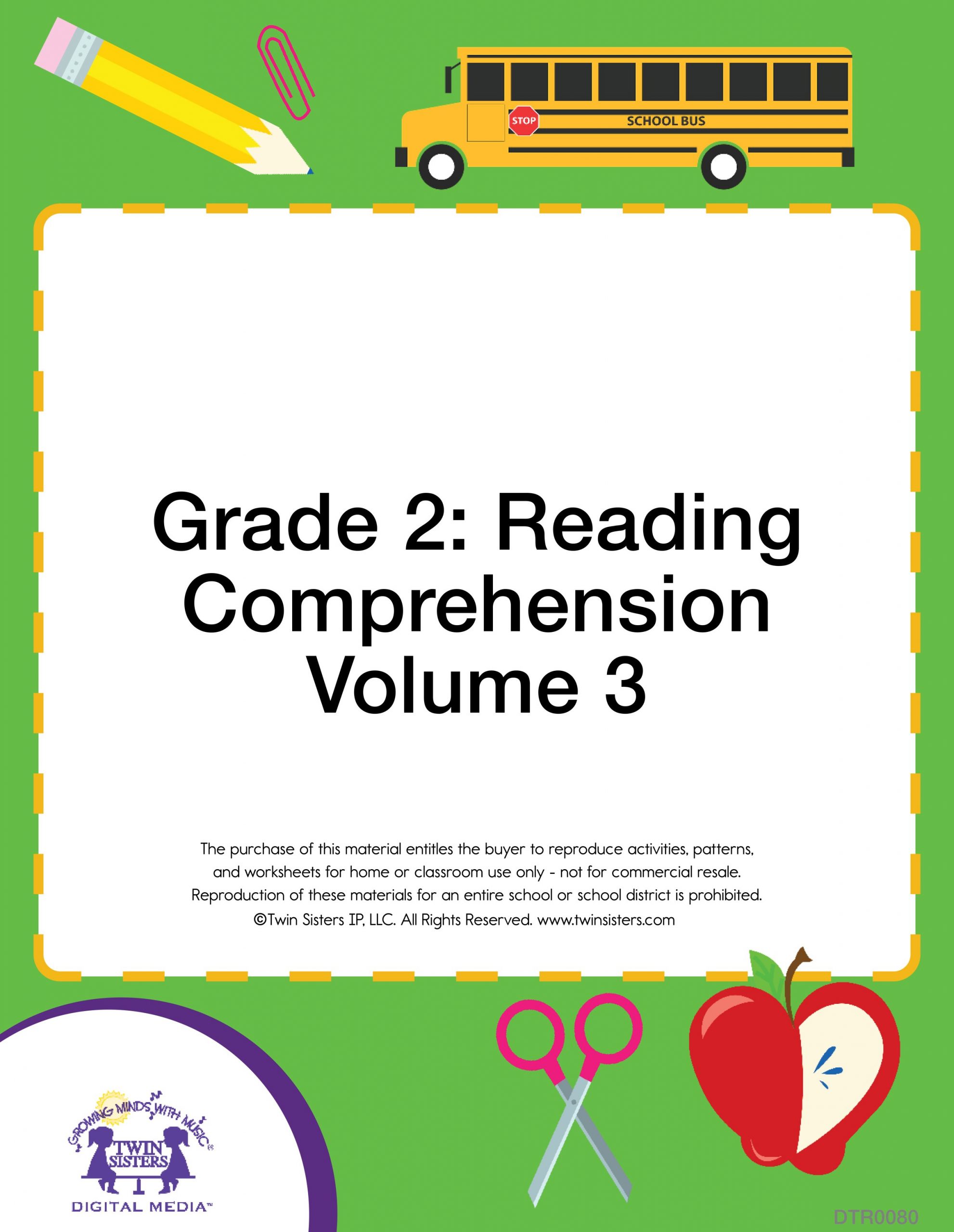 Grade 2: Reading Comprehension Volume 3 - Twin Sisters - Worksheets Library