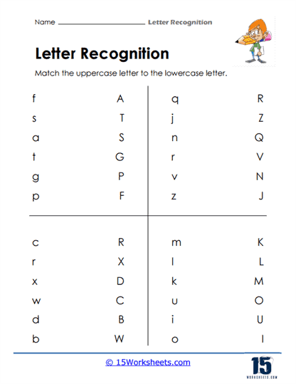 Letter Recognition Worksheets - 15 Worksheets.com - Worksheets Library