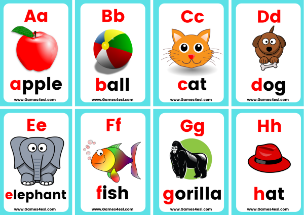Phonics Flashcards A to Z - Worksheets Library