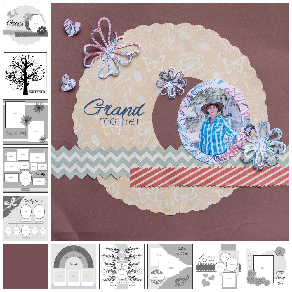 Family Tree Scrapbook Templates to Commemorate Your Ancestry ...