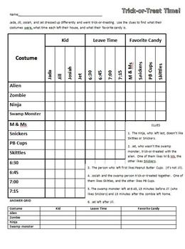 Free free printable halloween logic puzzles, Download Free free ...