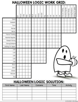 Free free printable halloween logic puzzles, Download Free free ...