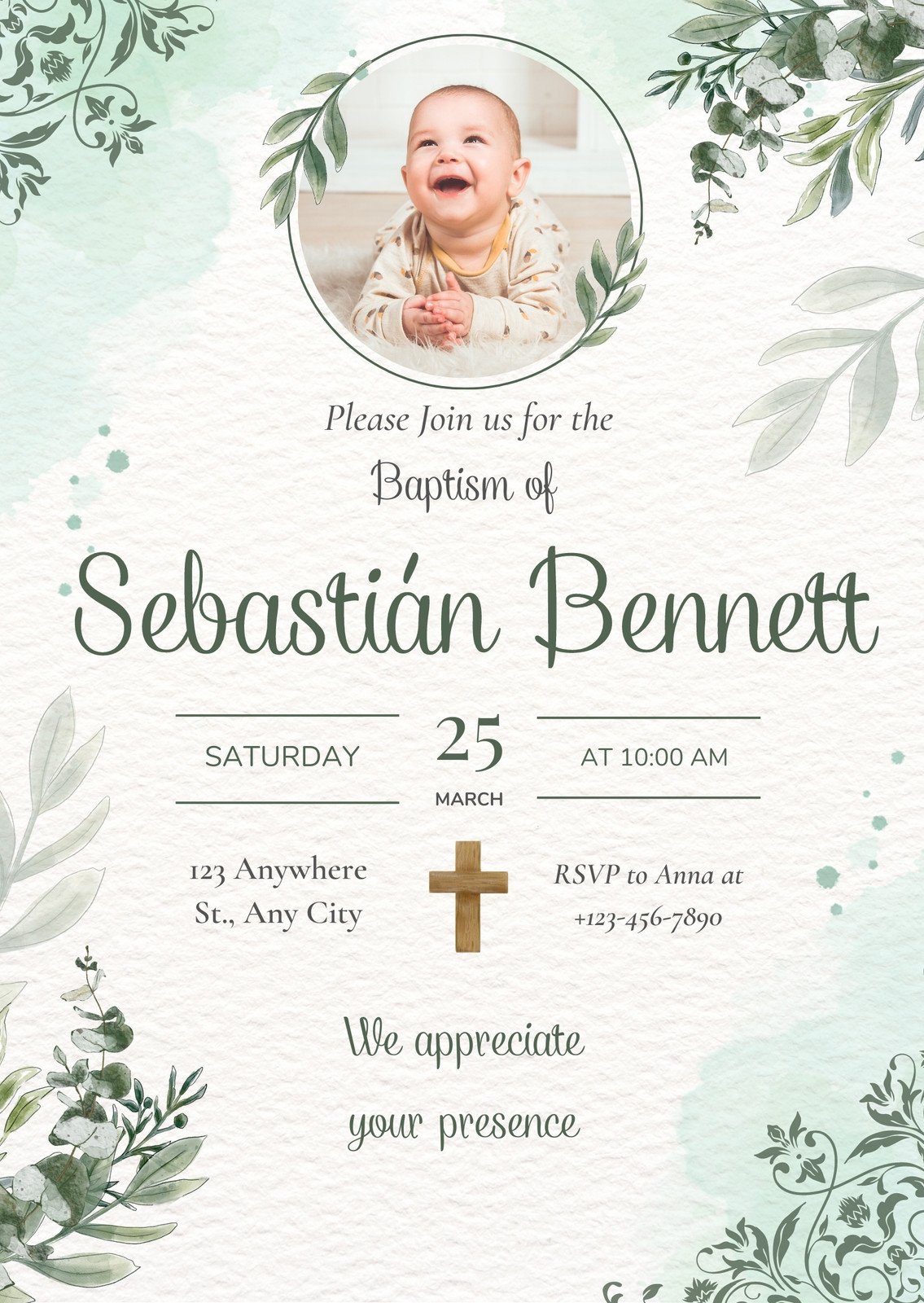 Baptism Invitation Card Template Detrester Baptism Invitation Card Template Detrester