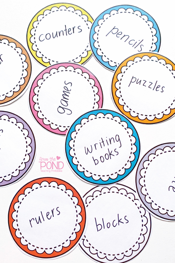 Editable Printable Classroom Labels | From the Pond - Worksheets Library
