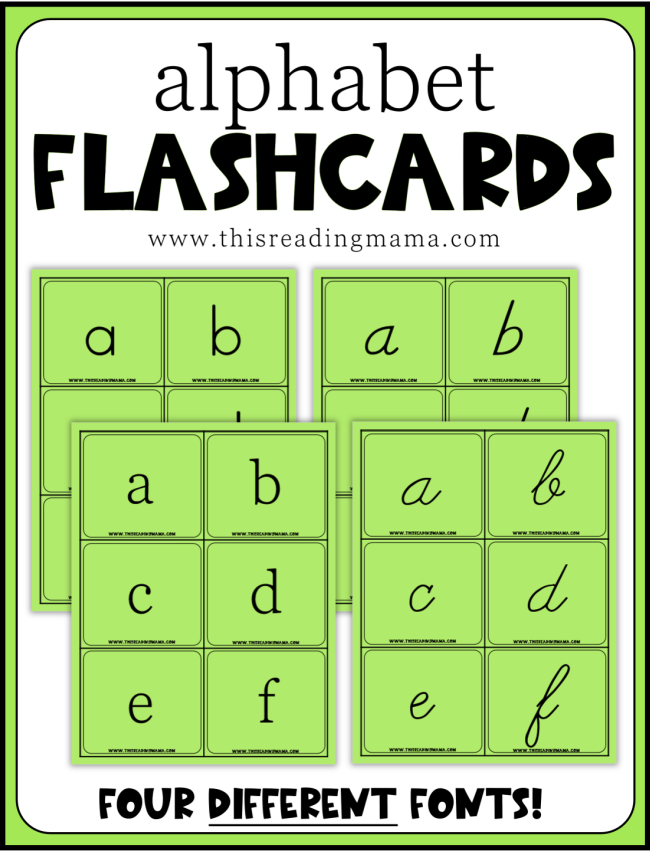 FREE Alphabet Flashcards - This Reading Mama - Worksheets Library