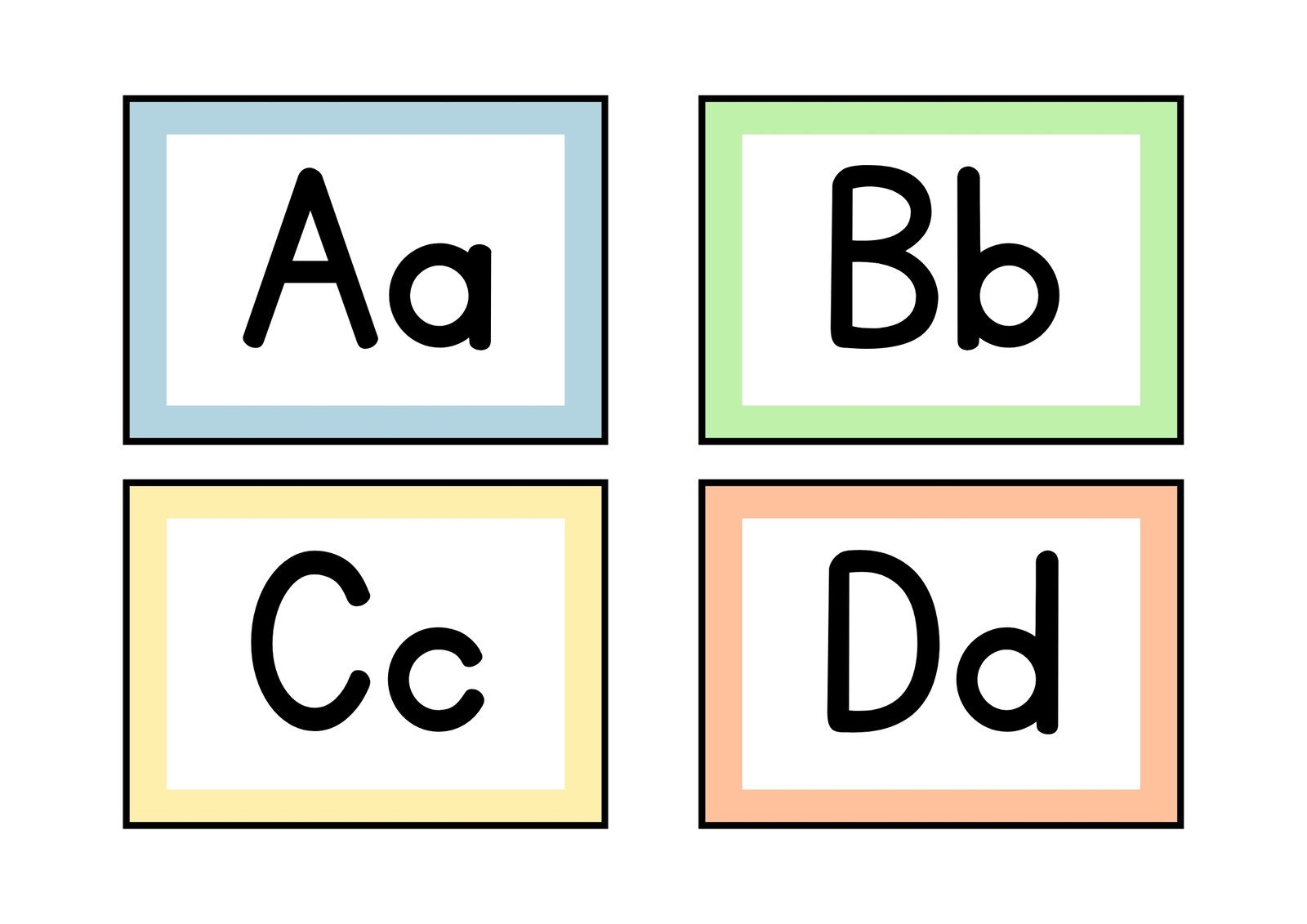 Free customizable alphabet flashcard templates | Canva - Worksheets Library