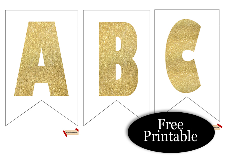 Free Printable Gold Letters And Numbers Banner Worksheets Library Free Printable Gold Letters And Numbers Banner Worksheets Library