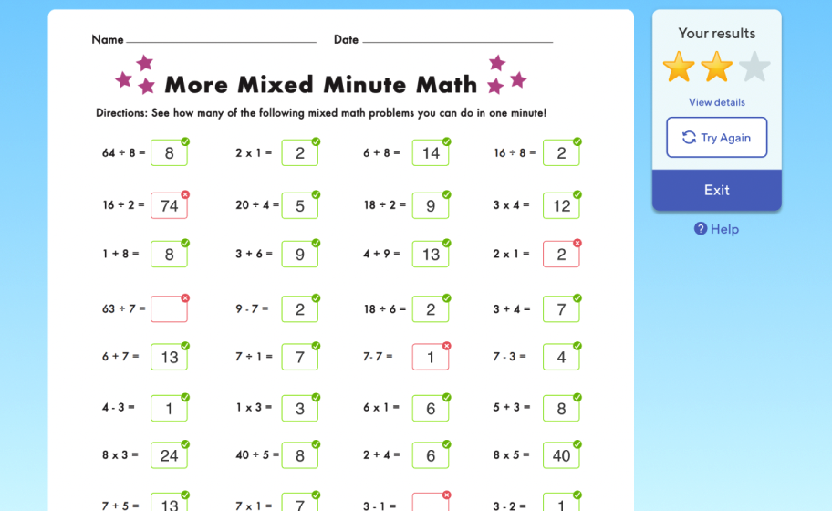 1st Grade Math Worksheets & Free Printables | Education.com ...