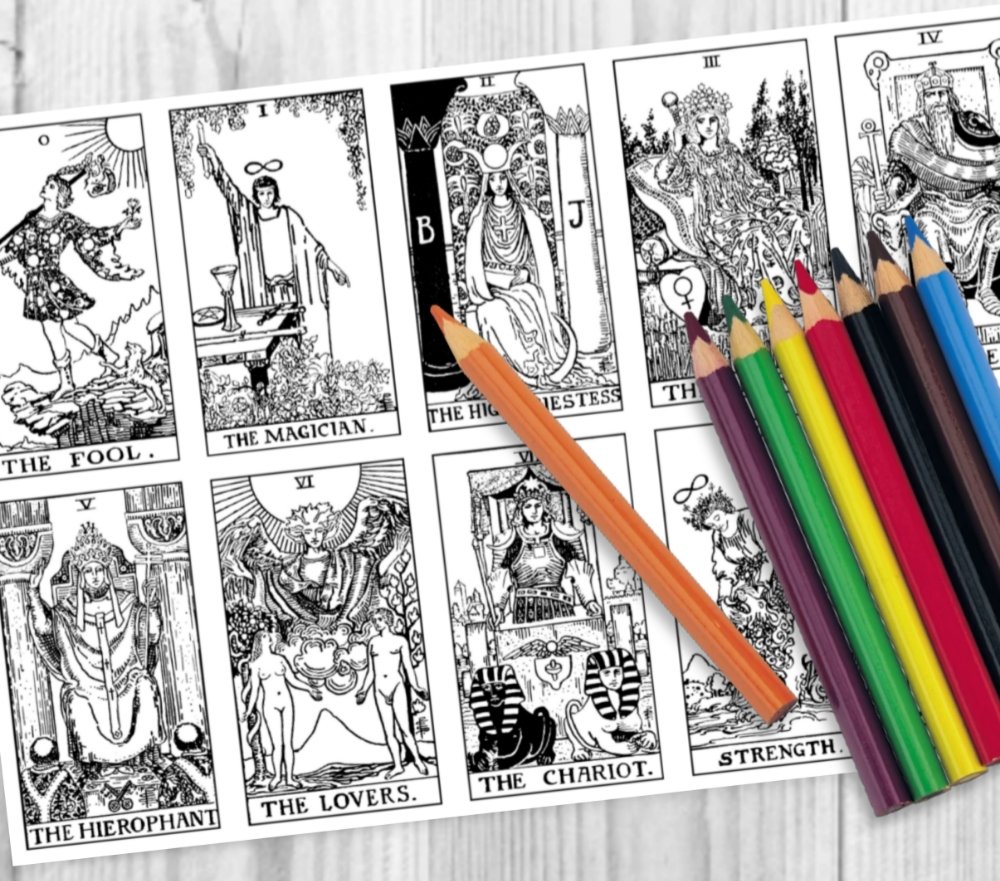 Color Your Own Tarot Deck With These Printable Tarot Cards Color Your Own Tarot Deck With These Printable Tarot Cards