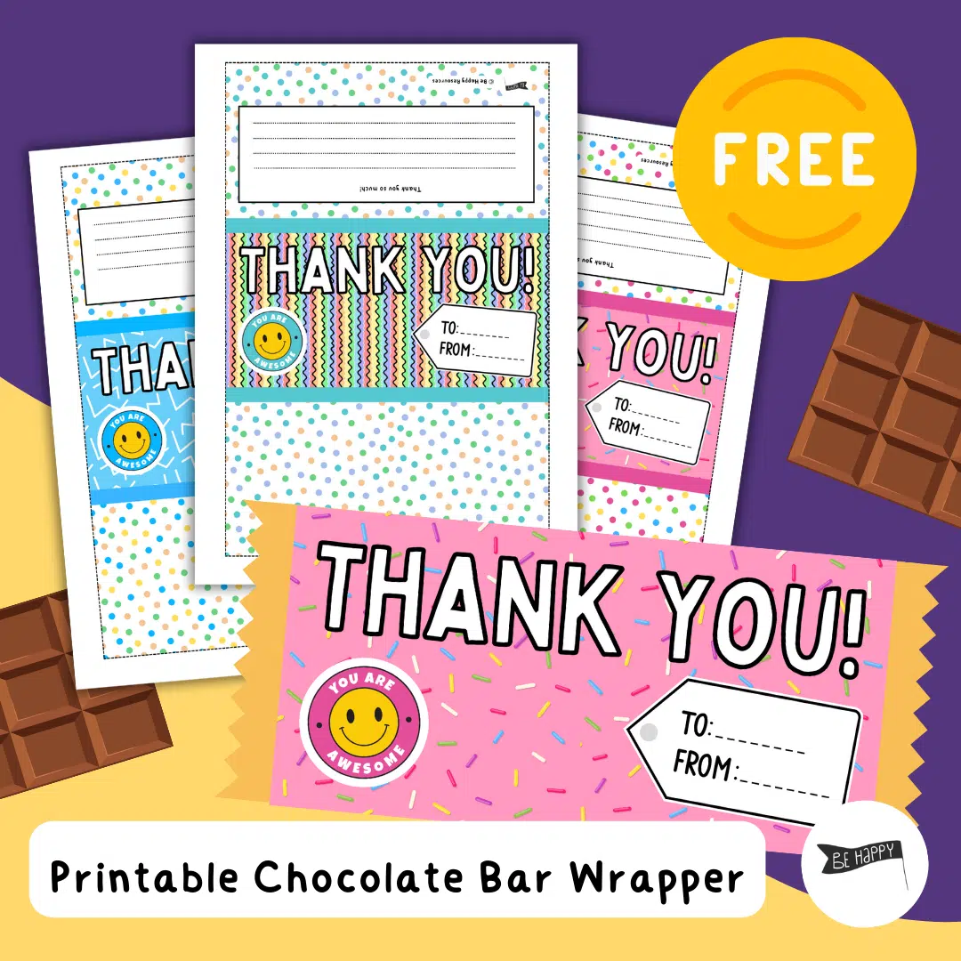 12 Kids Thank You Cards Fill in the Blank - Kids Fill in the Blank ...