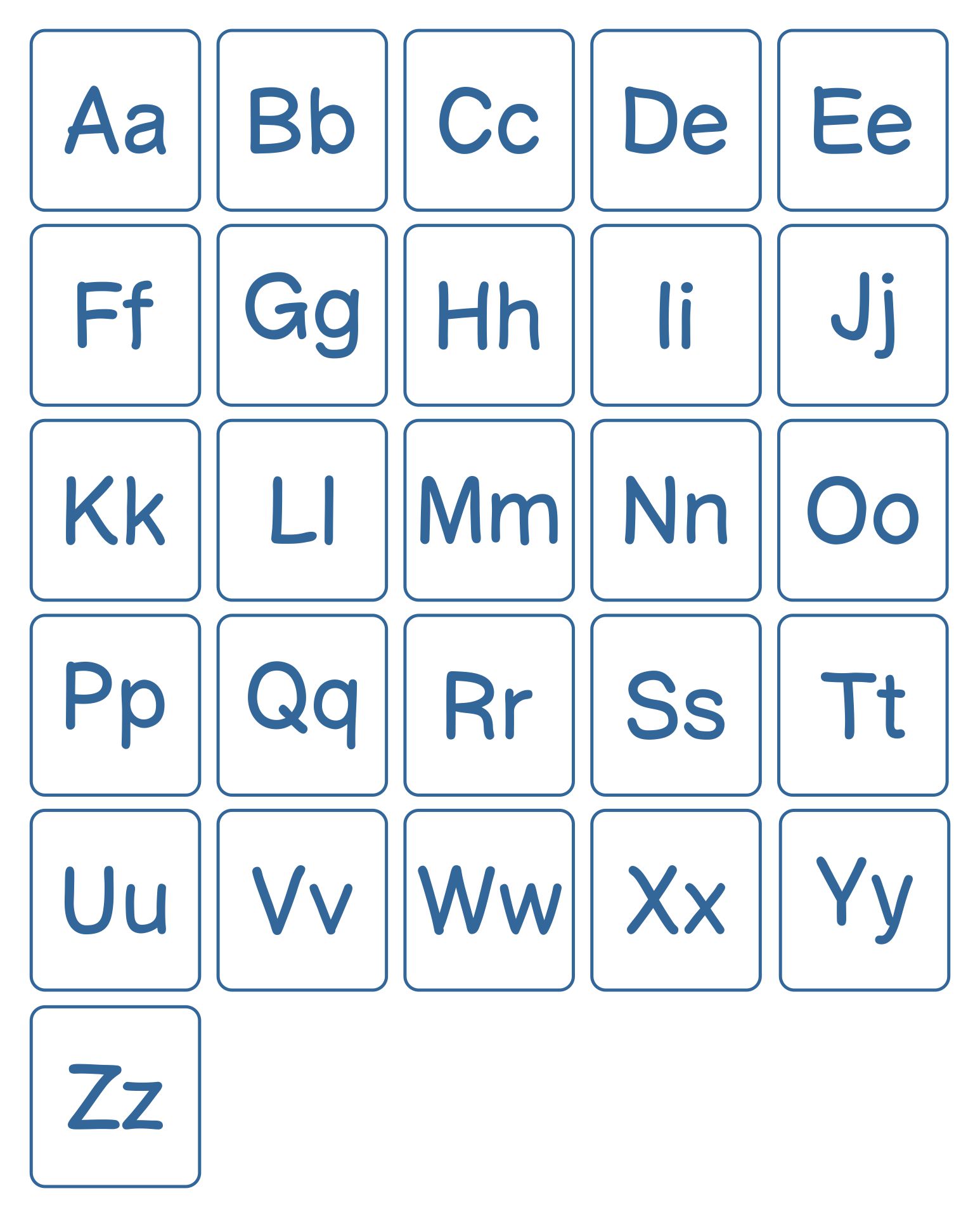 Free Printable Upper And Lowercase Letters Alphabet - FREE Printables