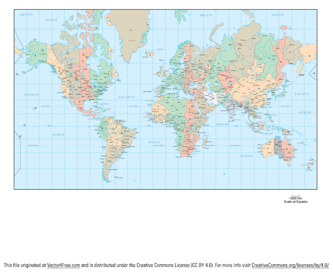 World Map Time Zones Vector - Worksheets Library