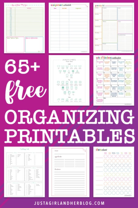 FREE Printable Library | 65+ Free Printables to Organize Your Life ...