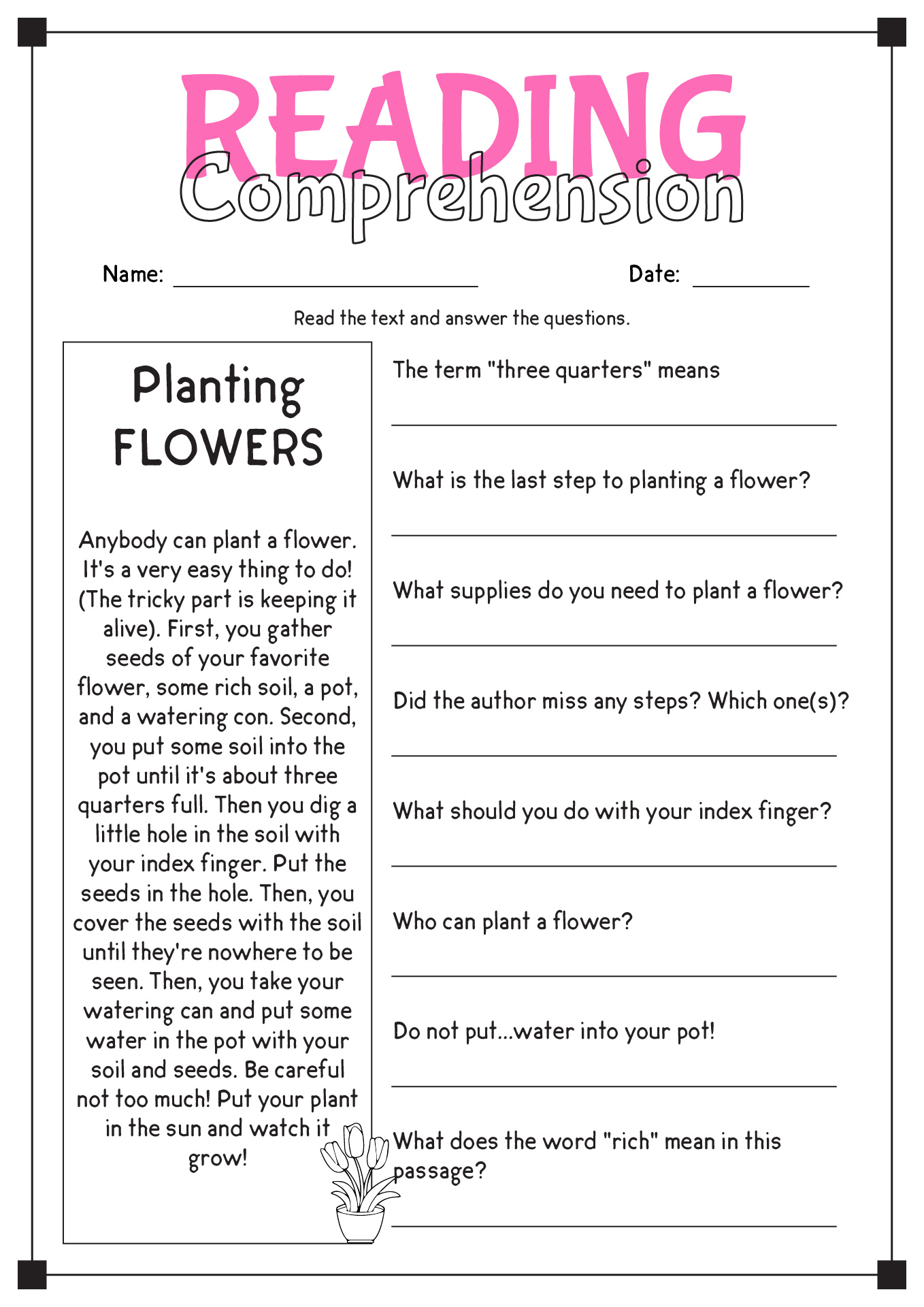 16 Comprehension Reading English Worksheets Free PDF At 16 Comprehension Reading English Worksheets Free PDF At