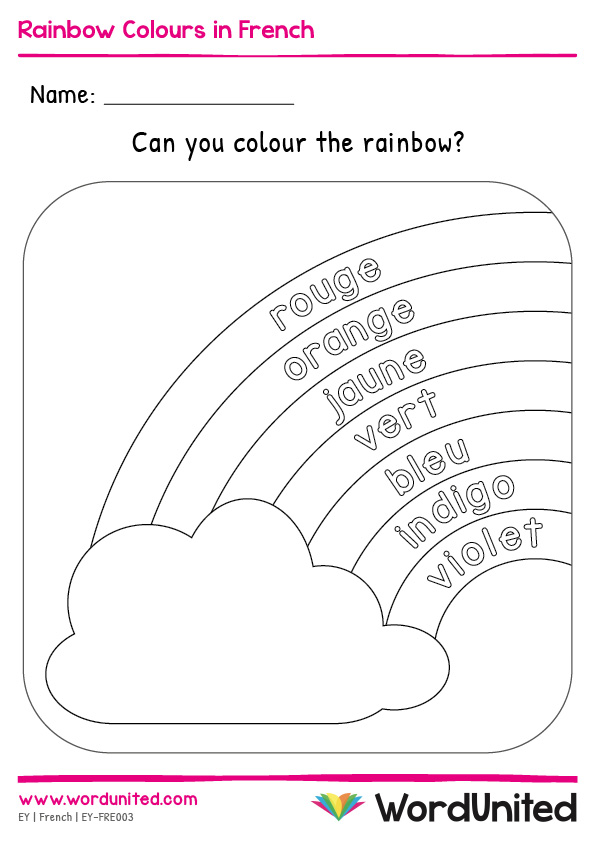 French Colour Matching Sheet - WordUnited - Worksheets Library