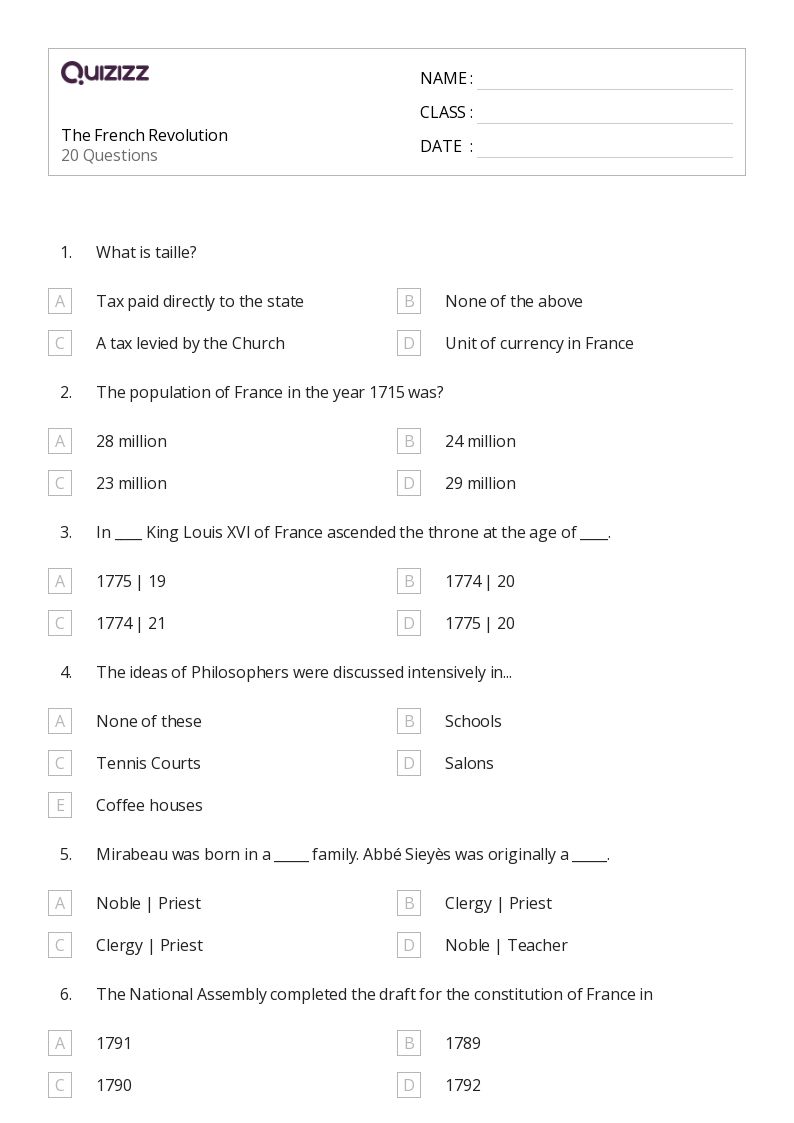 Free French Revolution Worksheet Download Free French Revolution Free French Revolution Worksheet Download Free French Revolution