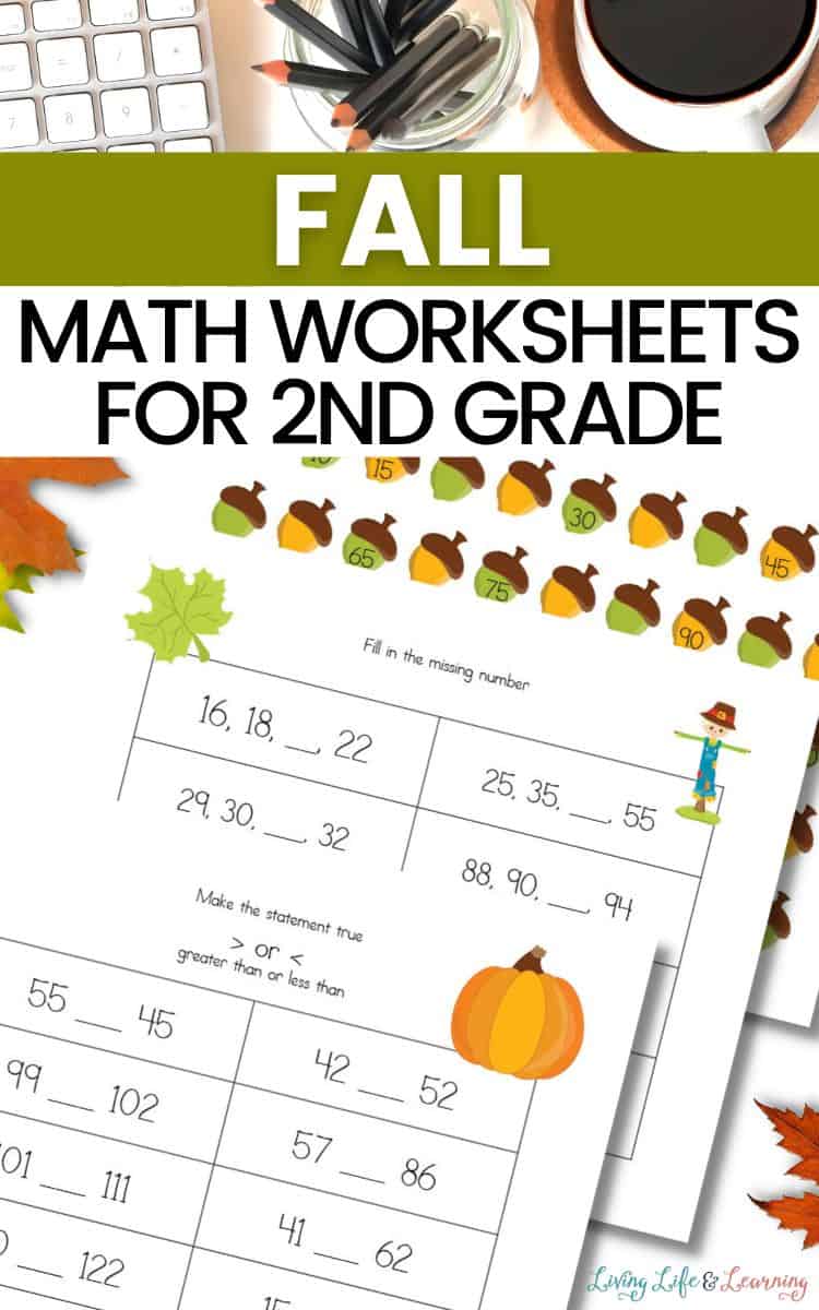 Fall Math Worksheets for Kindergarten, Preschool & 1st Grade ...