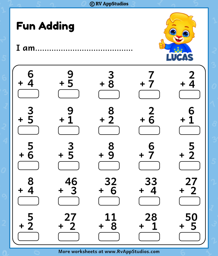 Free fun math worksheet adding, Download Free fun math worksheet adding ...