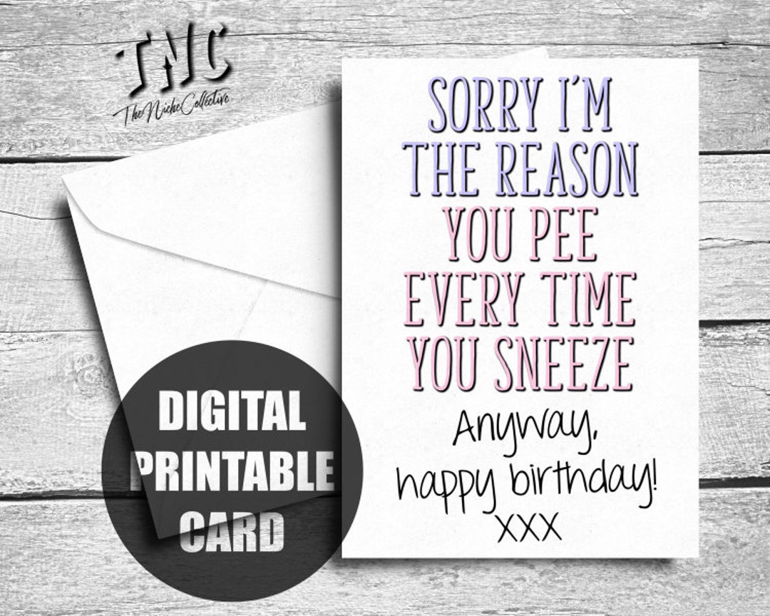 Funny Mom Birthday Card Printable Happy Birthday Mom Mother Birthday