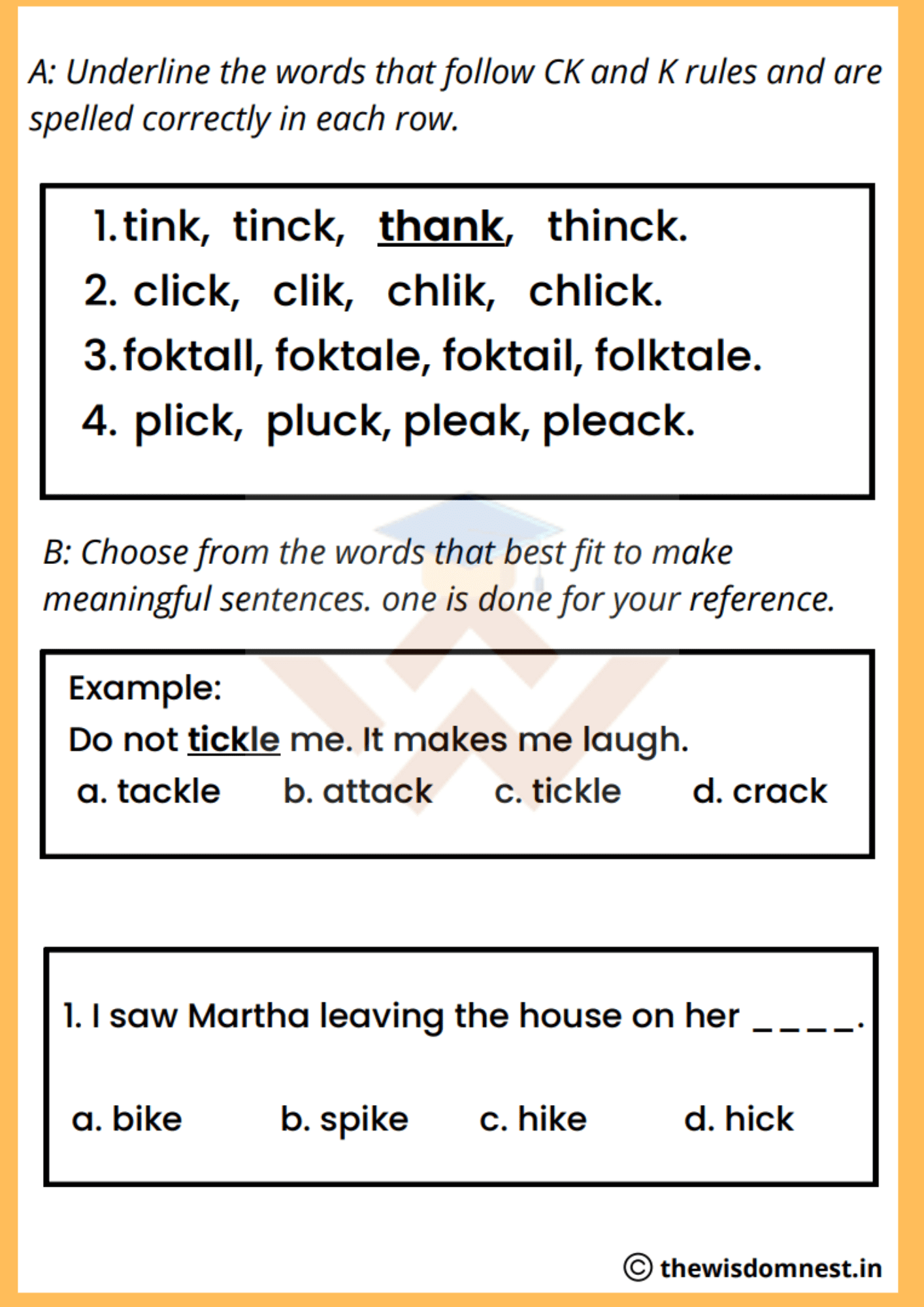 Generalization Ck Or K Worksheet Worksheets Library