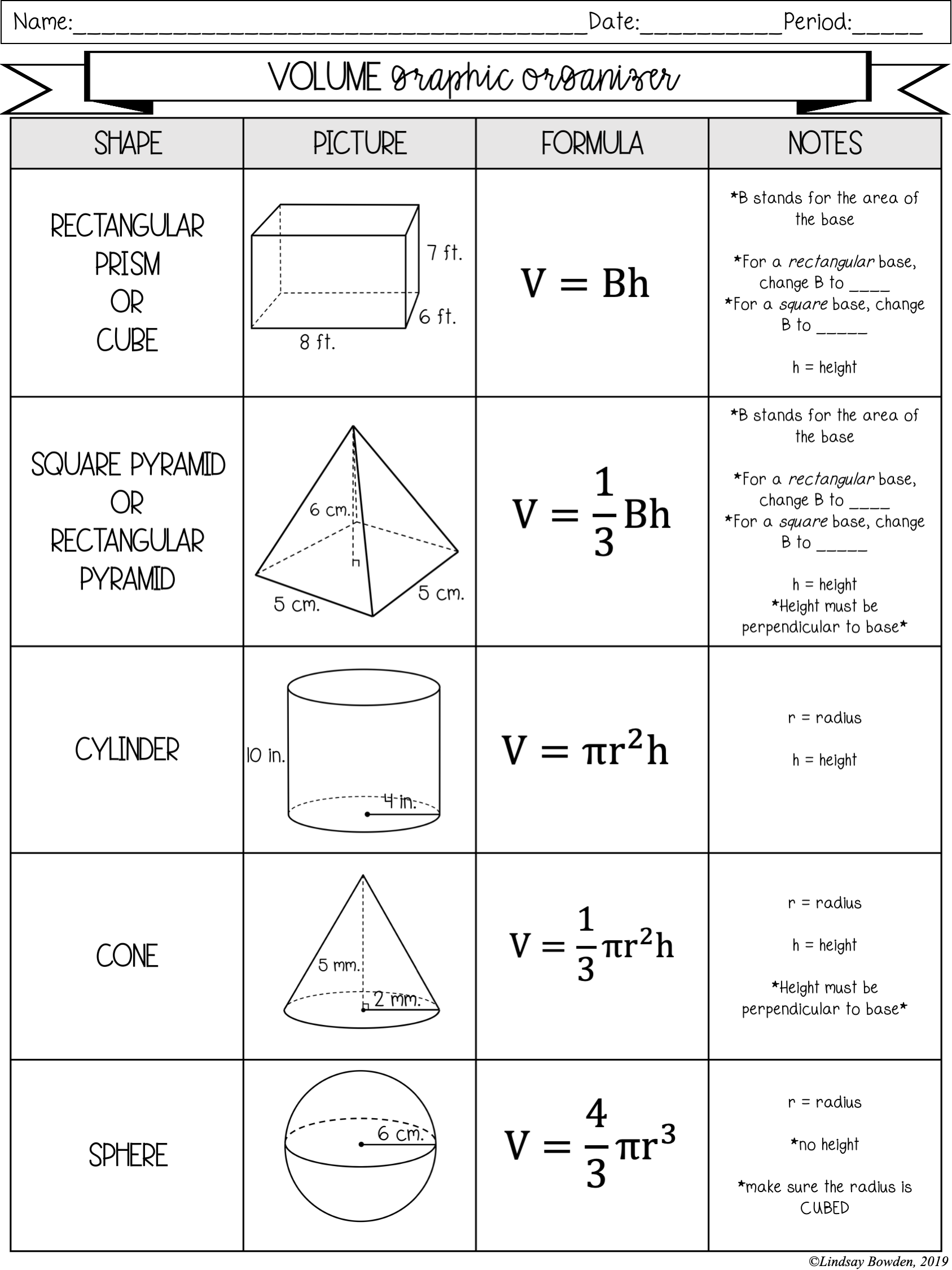 Geometry Cross Sections Worksheet Exploring 3d Shapes