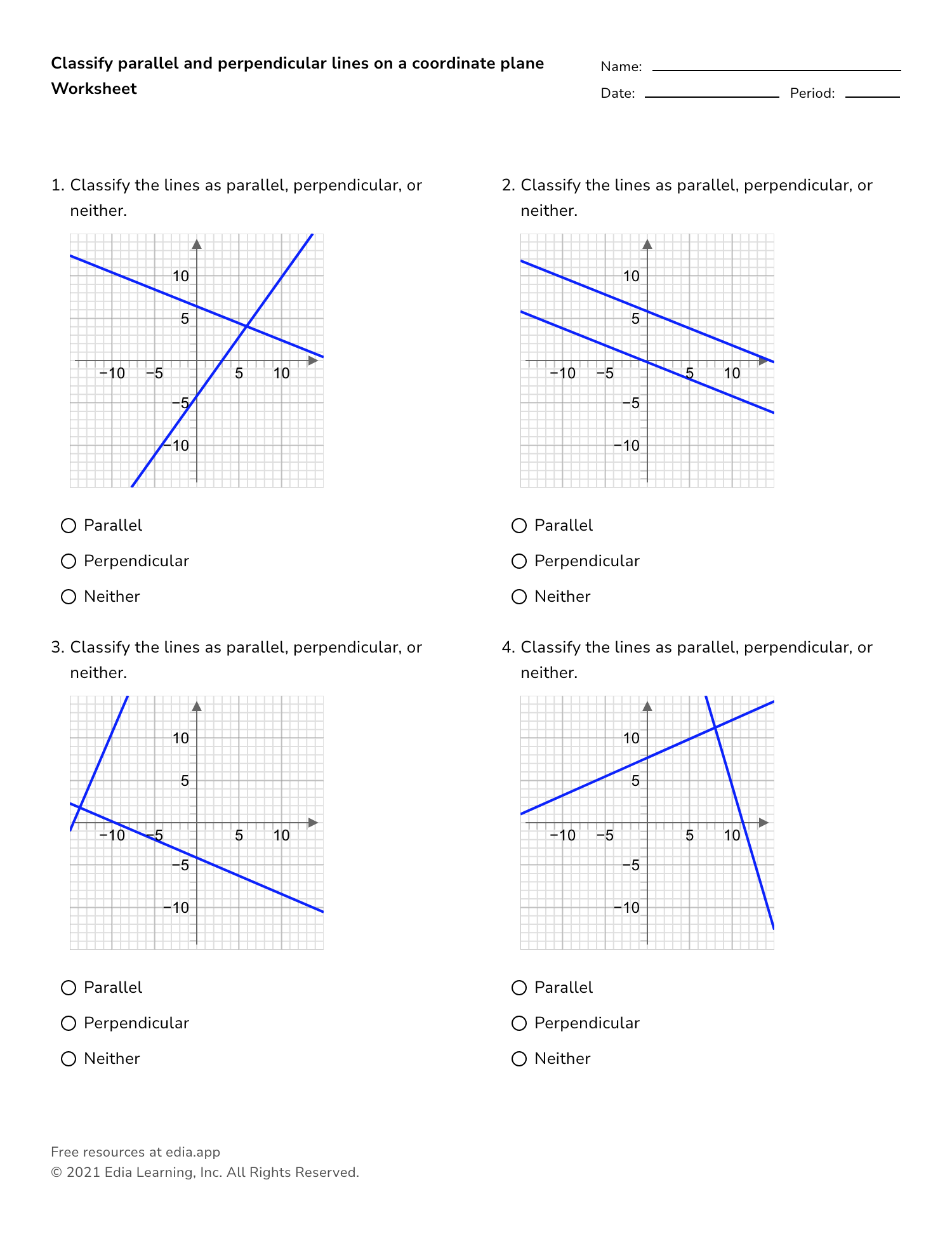 Free Geometry Parallel And Perpendicular Lines Worksheet Download Free Geometry Parallel And