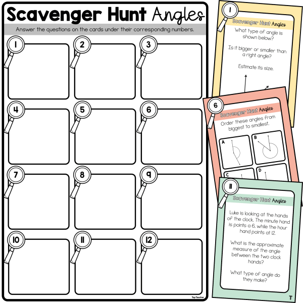 Scavenger Hunt Angles - Top Teacher - Worksheets Library