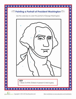 Picture of George Washington | Worksheet | Education.com - Worksheets ...