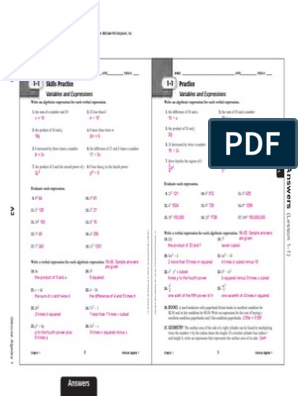 Math Answers and WB | PDF | Equations | Multiplication - Worksheets Library