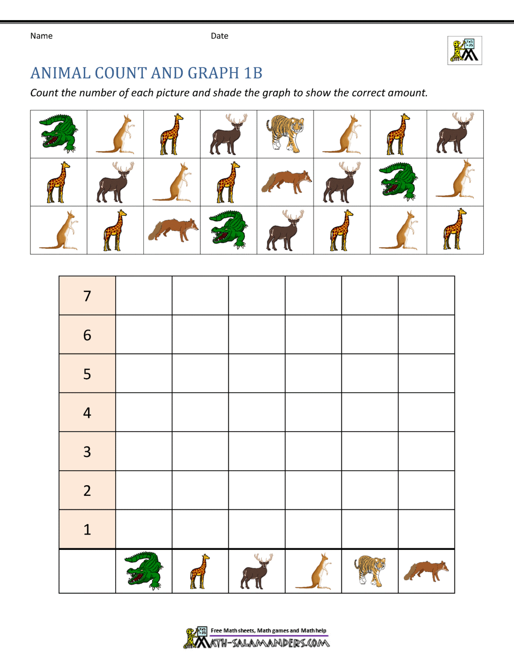 Winter Count and Graph Graphing Kindergarten Math Worksheets ...