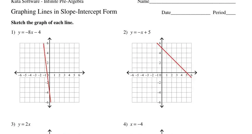 Graphing Slope Intercept Form ≡ Fill Out Printable PDF Forms Online ...
