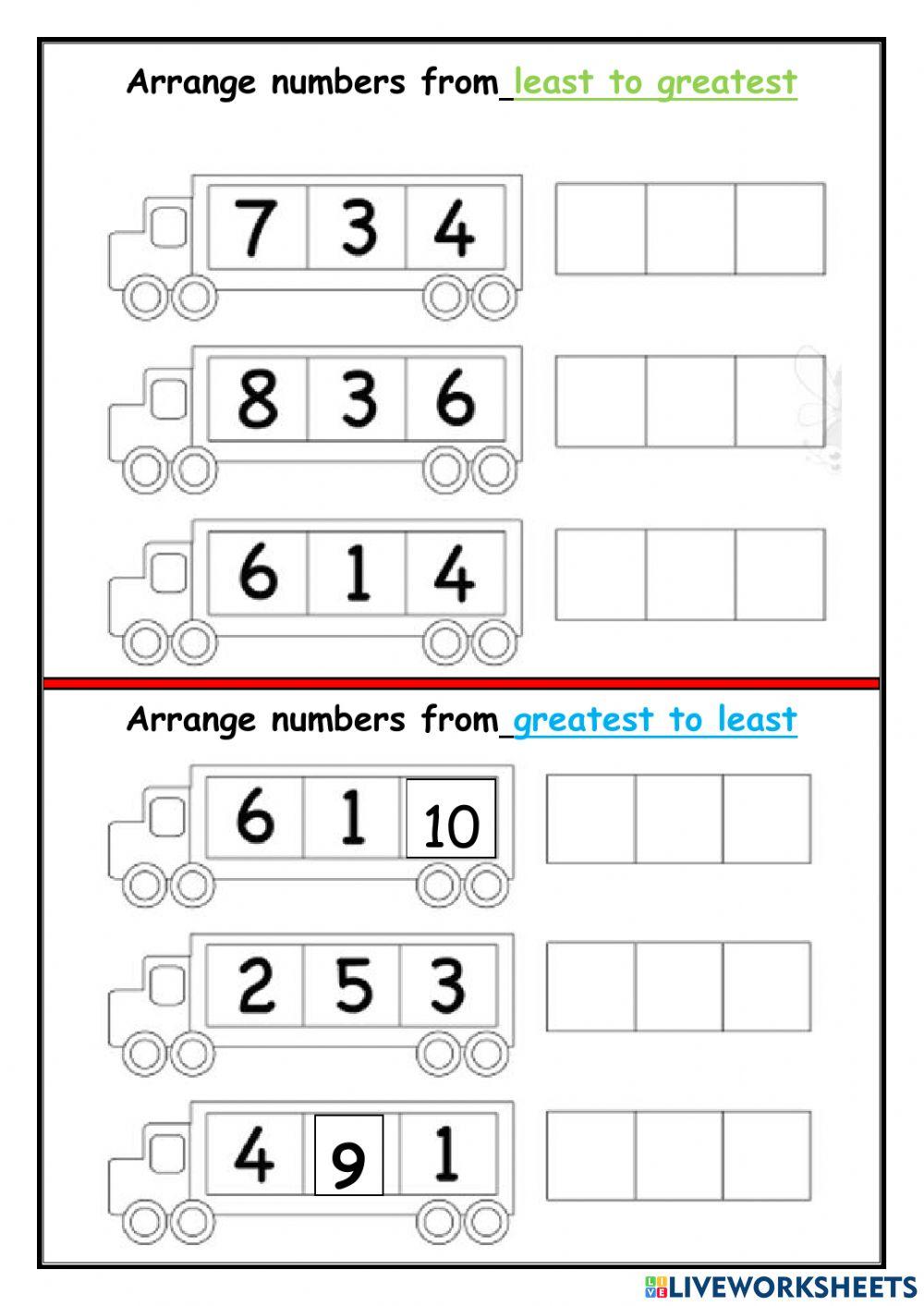 Least To Greatest Interactive Worksheet Live Worksheets Worksheets Least To Greatest Interactive Worksheet Live Worksheets Worksheets