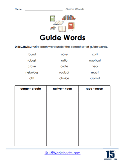 Guide Words Worksheets - 15 Worksheets.com - Worksheets Library