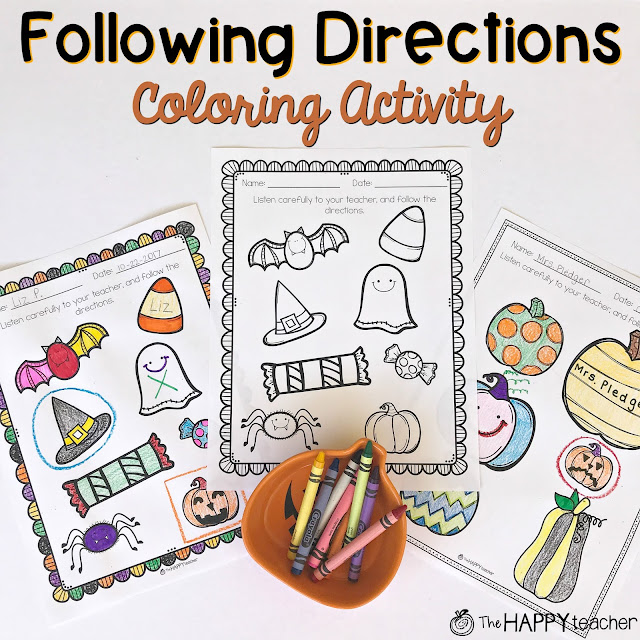 Free halloween following directions worksheet, Download Free halloween ...