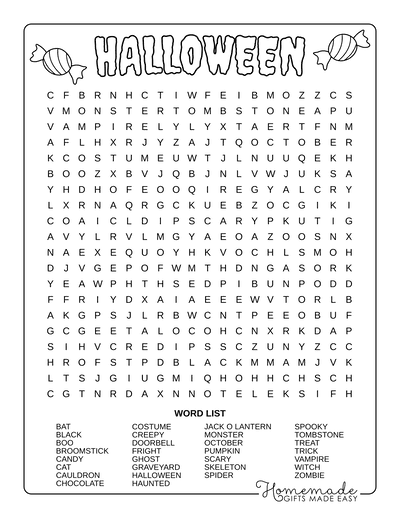 Free halloween word search worksheet, Download Free halloween word ...