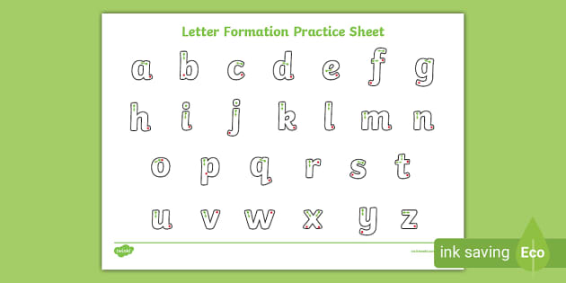 Correct Letter Formation | Alphabet Handwriting Worksheets - Worksheets Library