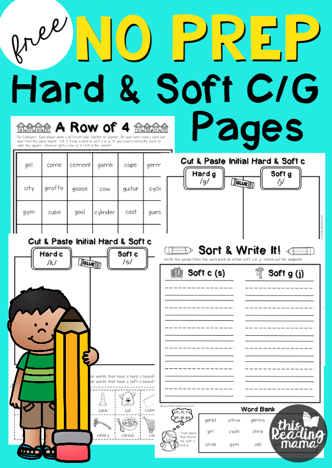 Hard and Soft c and g Phonics Worksheets - Worksheets Library