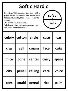 Free hard c and soft c worksheet, Download Free hard c and soft c ...