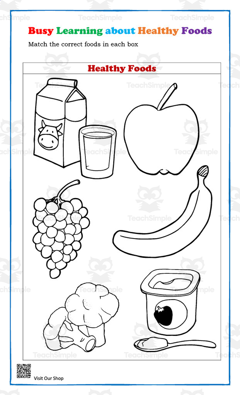 Learning About Healthy Foods Matching Worksheet Worksheets Library Learning About Healthy Foods Matching Worksheet Worksheets Library