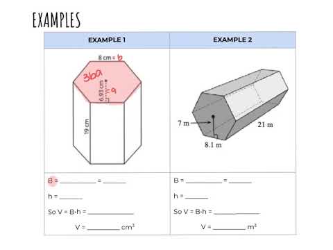 Volume of Hexagonal Prisms - Worksheets Library