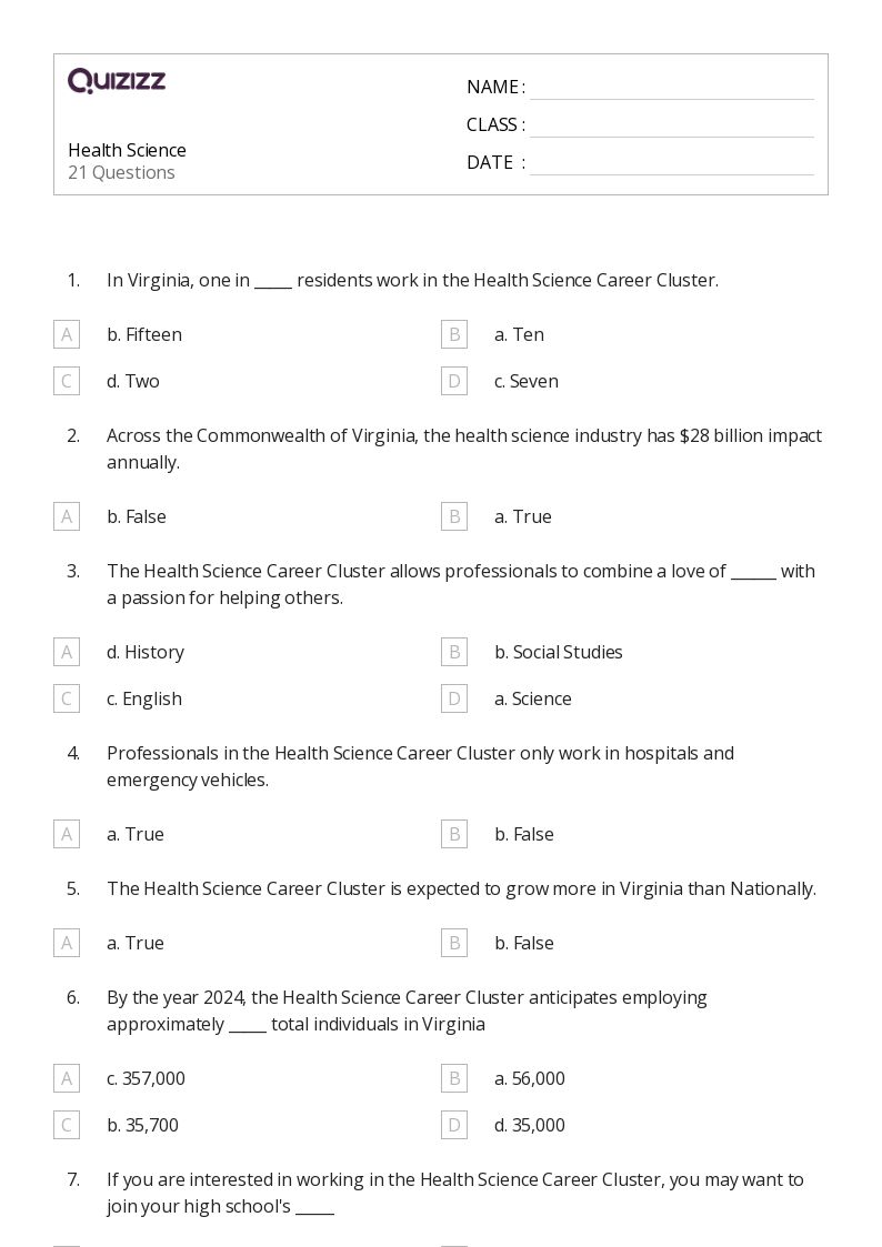 Interactive High School Health Class Worksheet Engage Students In Learning Interactive High School Health Class Worksheet Engage Students In Learning