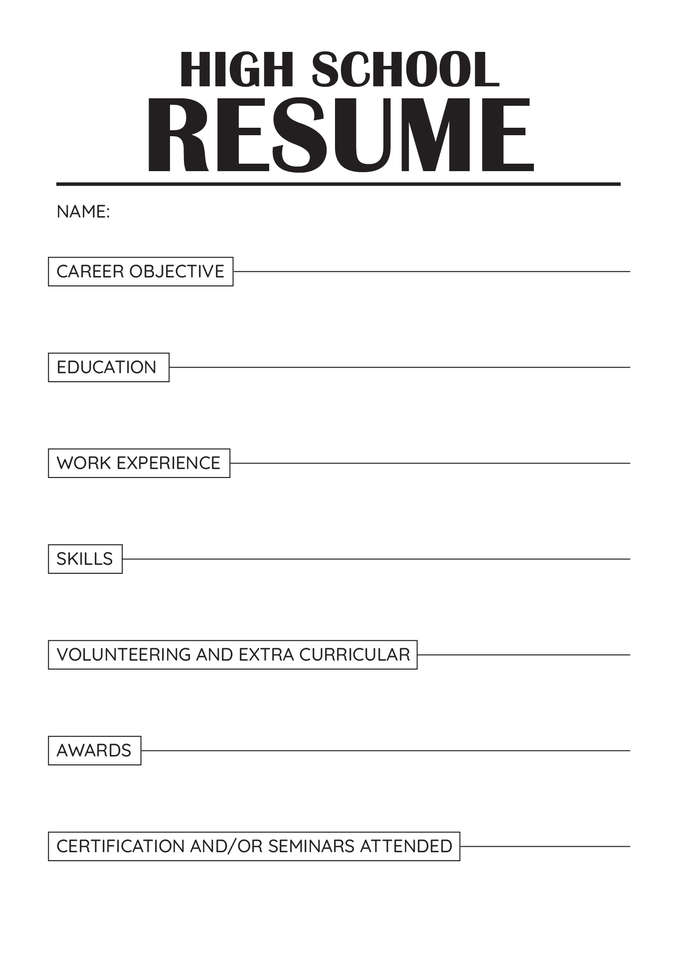 19 High School Student Information Worksheet Free PDF At 19 High School Student Information Worksheet Free PDF At