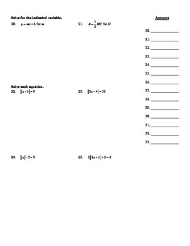 Algebra 2 - Ms. Splitt - Worksheets Library