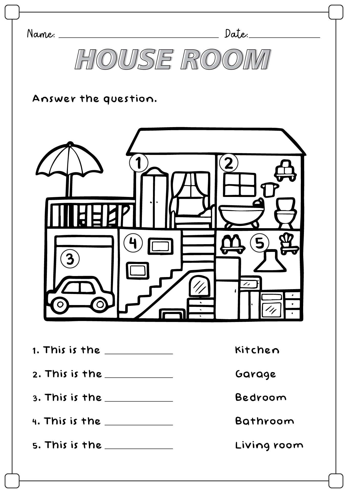 Different Types of Homes Labelling Worksheet - Twinkl - Worksheets Library