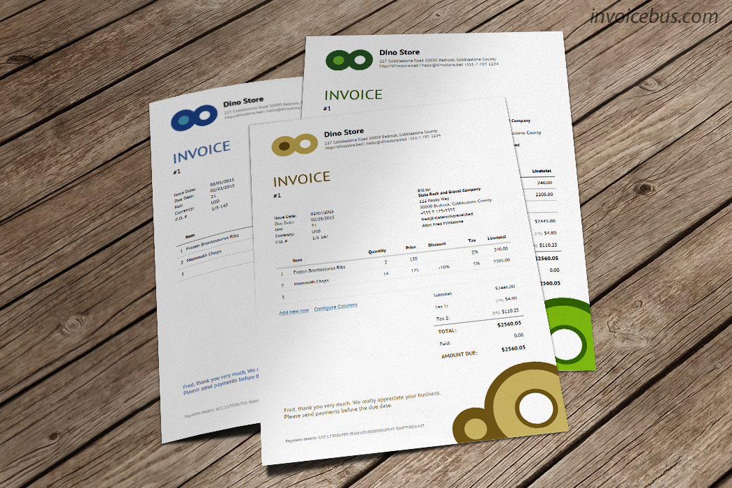 Responsive Invoice Template in HTML & CSS - Vip - Worksheets Library