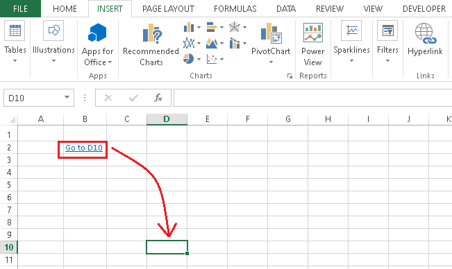 Excel HYPERLINK function | Exceljet - Worksheets Library