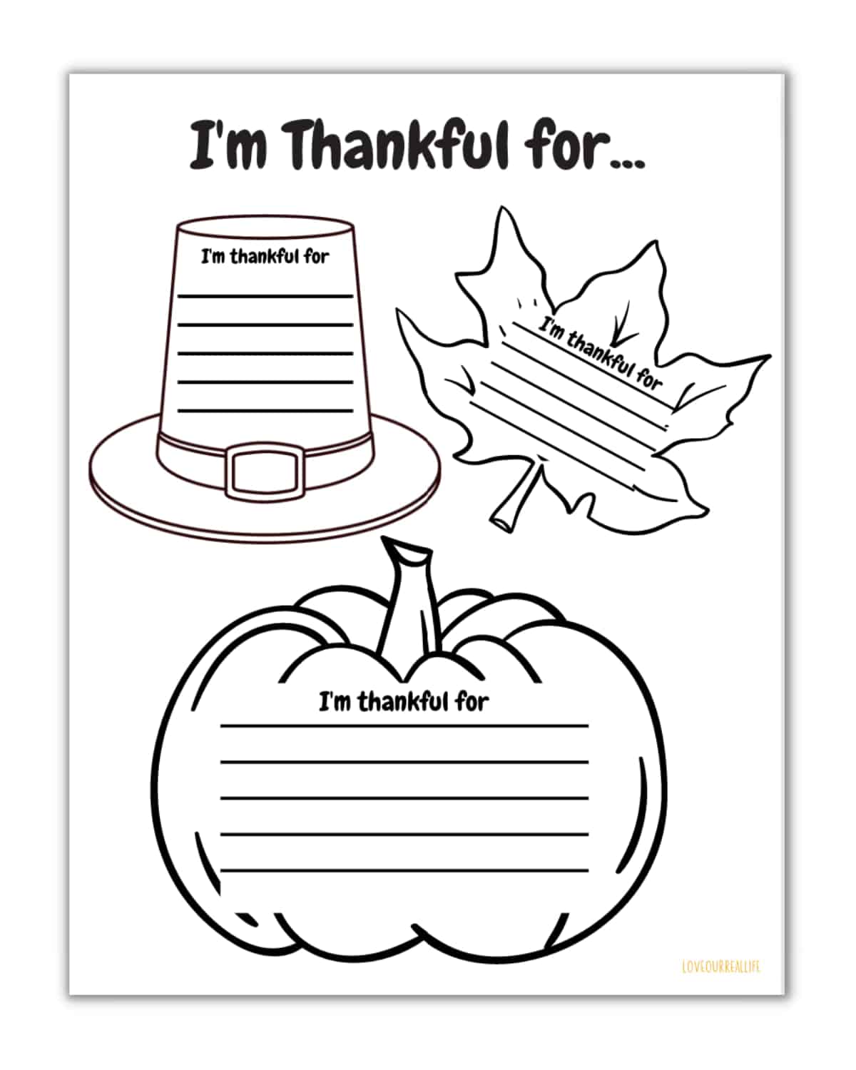 FREE Im Thankful For Printable And Worksheets For Kids Love FREE Im Thankful For Printable And Worksheets For Kids Love