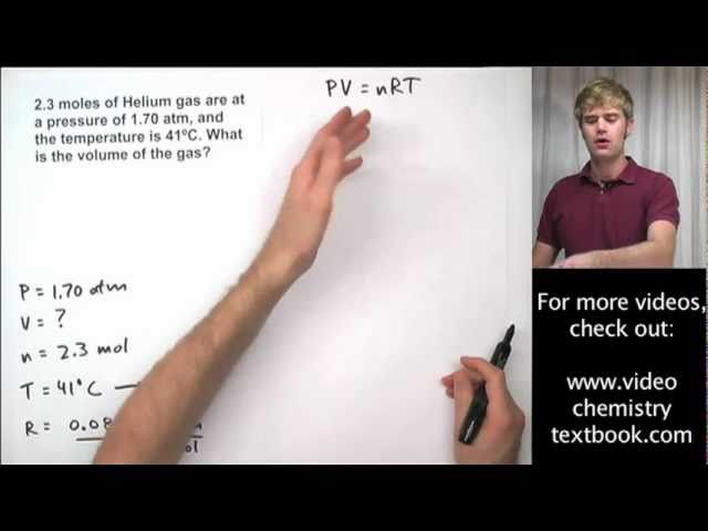 Density with the Ideal Gas Law: Chemistry Sample Problem - Worksheets ...
